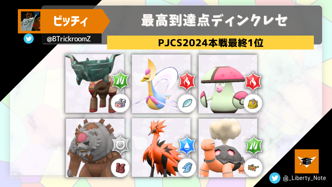 【PJCS2024本戦 最終1位】最高到達点ディンクレセ│リバティノート